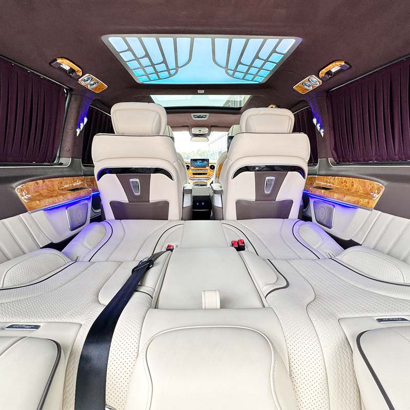 奔驰V260短轴天窗版商务车 银黑双拼色_上海1886名车汇官网